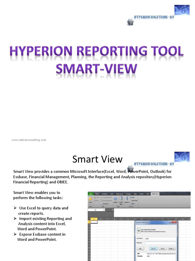 Hyperion SmartView | PDF | Microsoft Excel | Data Management