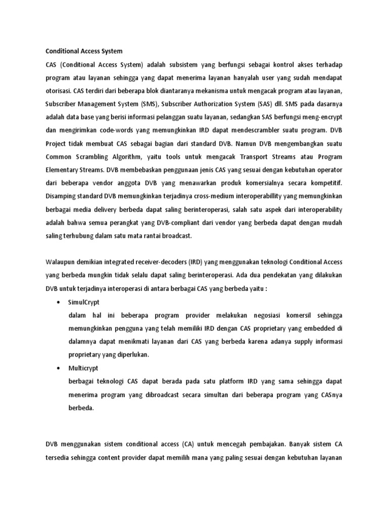 Conditional Access System | PDF