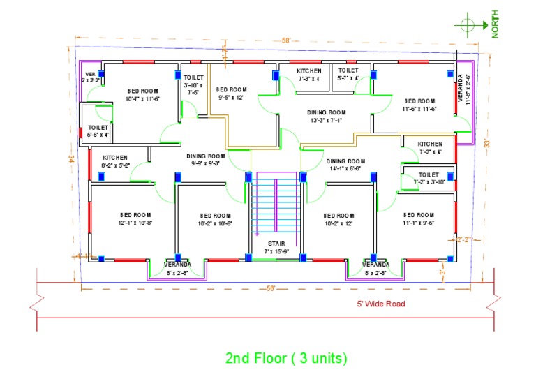 3 Storey House Plan with Units | PDF | Brisbane | City Of Brisbane