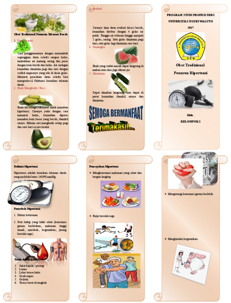 Leaflet Hipertensi | PDF