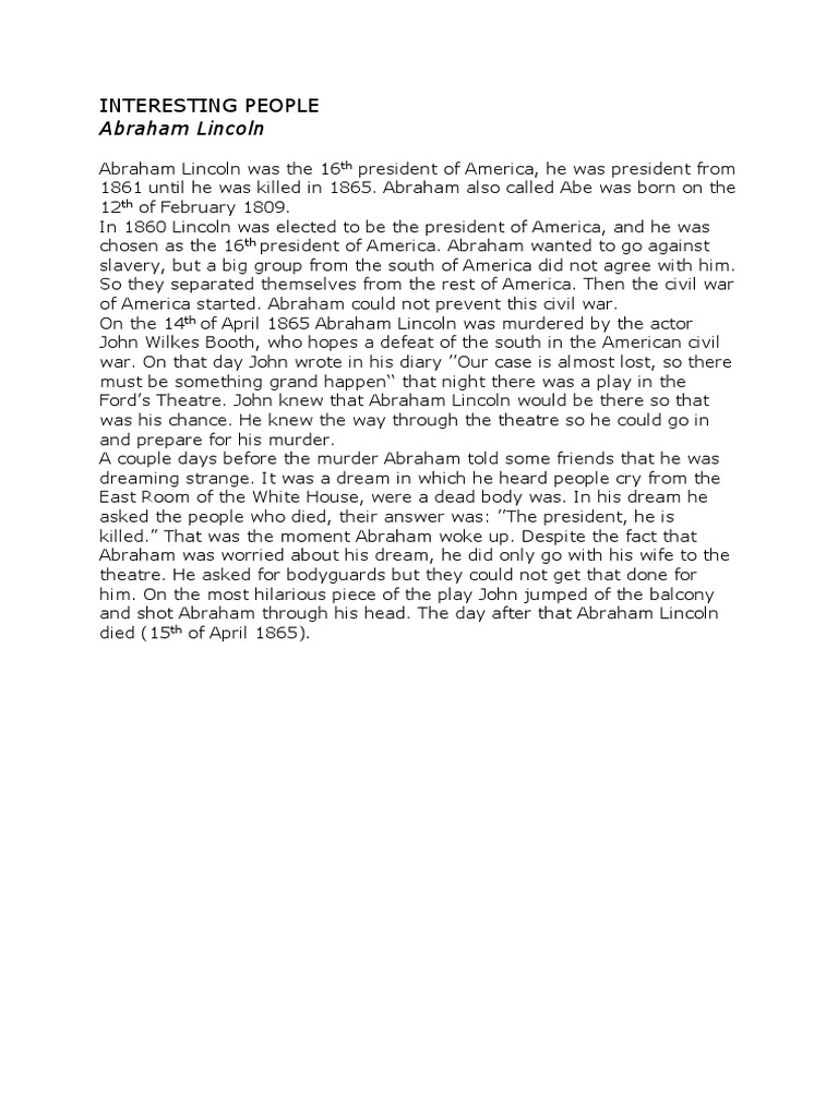 Lincoln's Assassination Explained | PDF