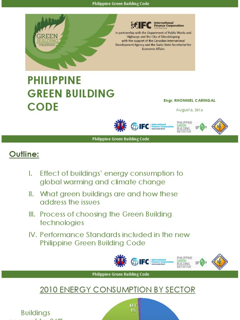 Phil Green Building Code Presentation by RMCARINGAL v2 | PDF | Green ...