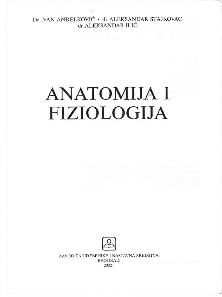 Anatomija I Fiziologija | PDF