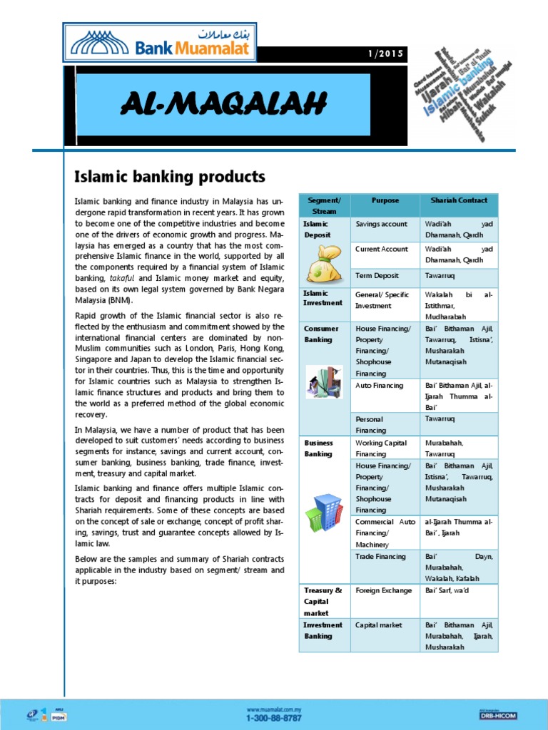 Article1 Islamic Banking Products PDF | PDF | Islamic Banking And ...