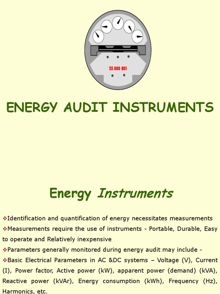 Energy Audit Instruments | PDF | Thermocouple | Electromagnetism