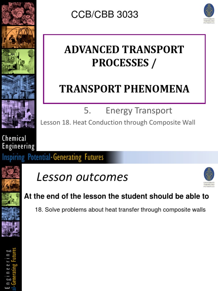 Transport Phenomena Heat Conduction Through A Composite Wall Pdf Thermal Conduction Heat