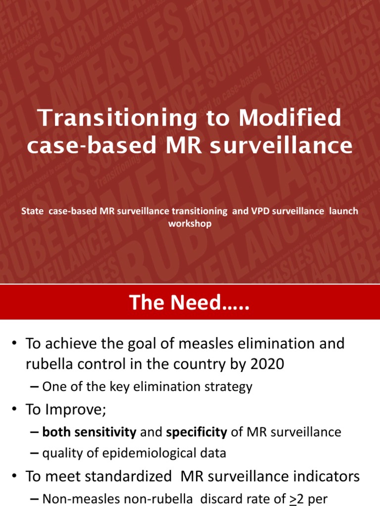 07b Transitioning To Case-Based MR Surveillance | PDF | Measles ...