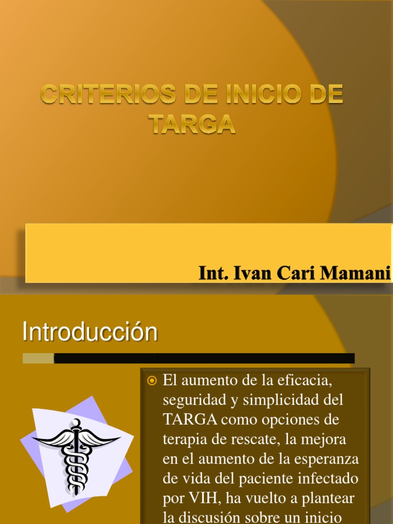 Criterios de Inicio de Targa | PDF | Manejo del VIH / SIDA | Retrovirus
