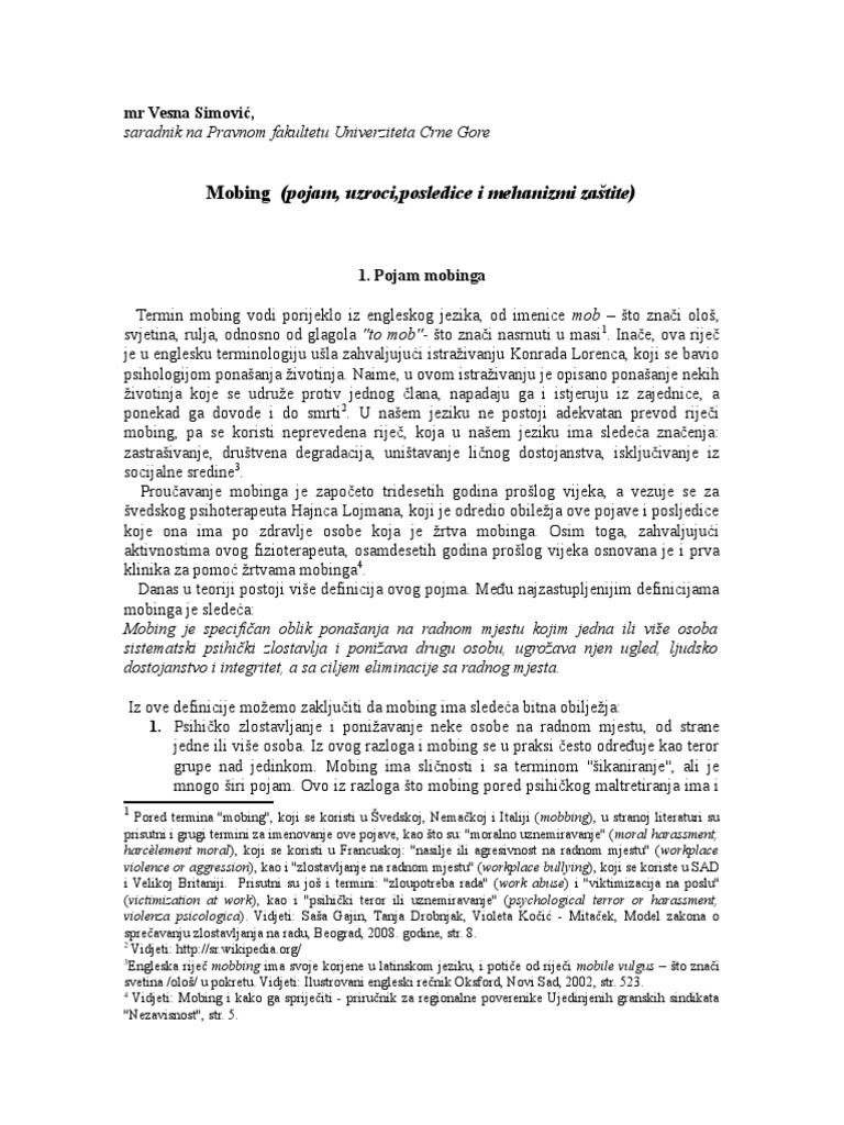 Mobing | PDF