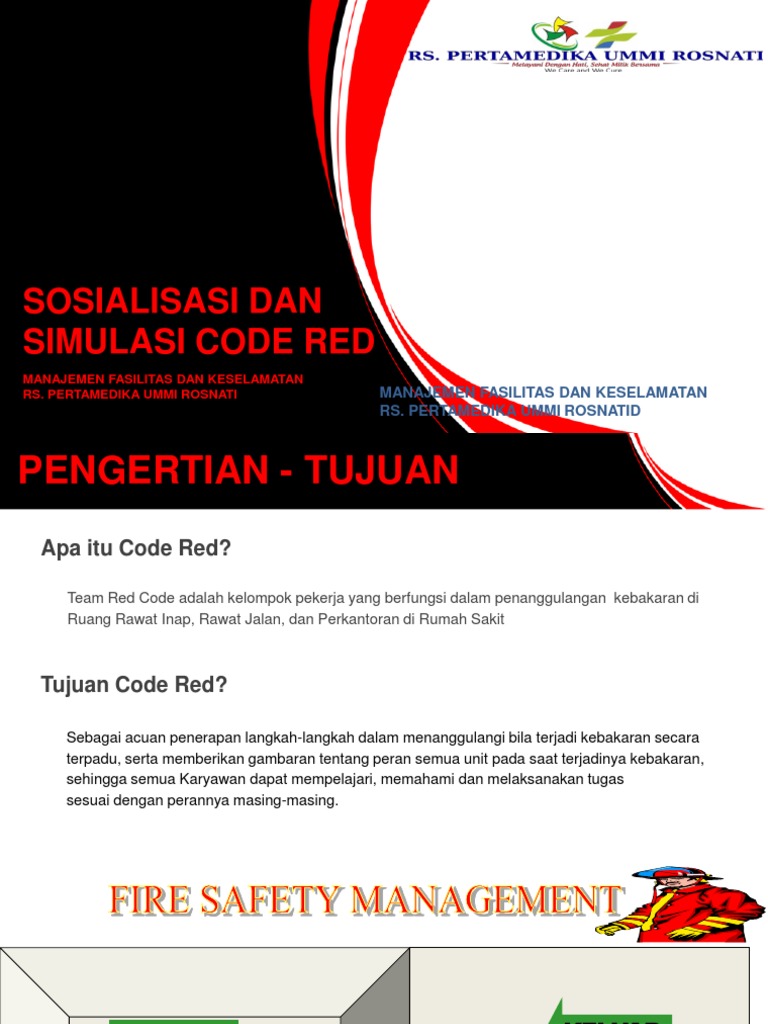 Sosialisasi Dan Simulasi Code Red RSPUR | PDF