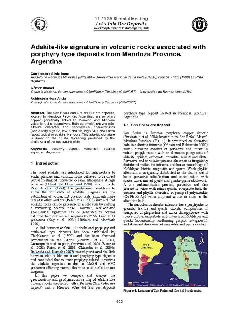 Adakite-Like Signature in Volcanic Rocks | PDF | Igneous Rock ...