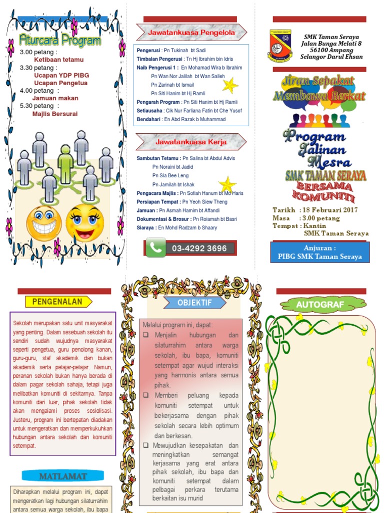 Brosur Program Jalinan Mesra PIBG 2017 | PDF