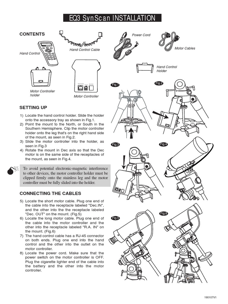 EQ3 SynScan Upgrade Kit PDF | PDF | Electrical Connector | Components