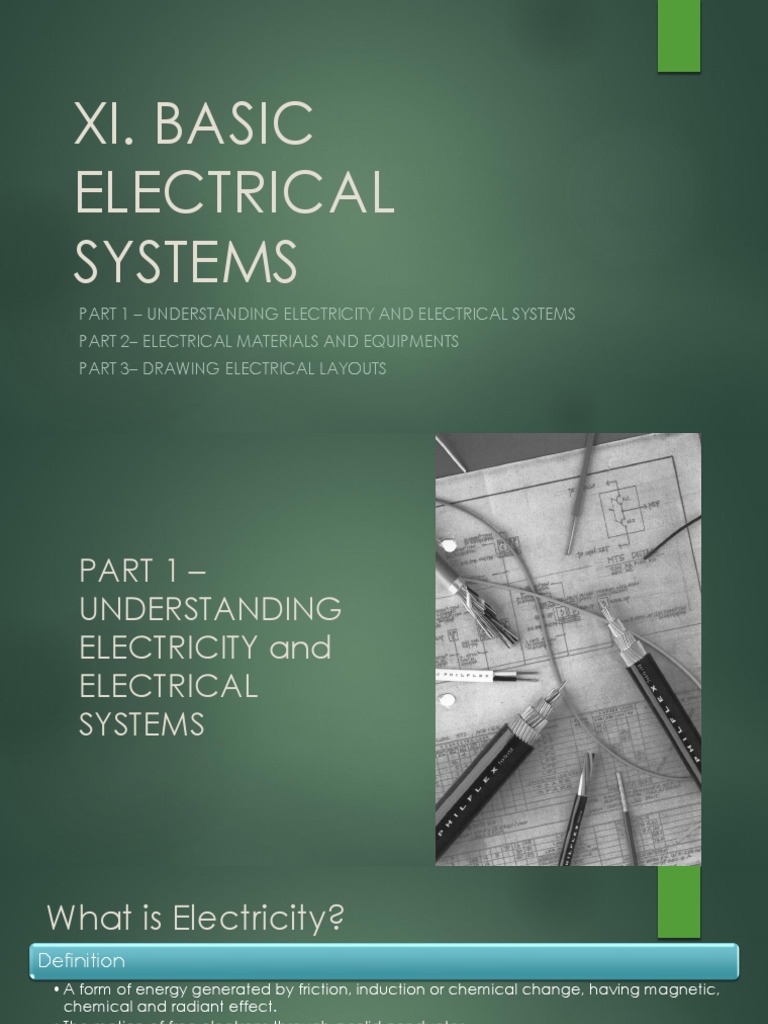 Electrical Systems Basics Guide | PDF | Electric Current | Electricity
