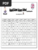 Time Table For Primary Classes (2025-2026) | PDF
