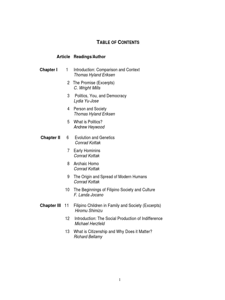 Table of Contents | Download Free PDF | Philippines