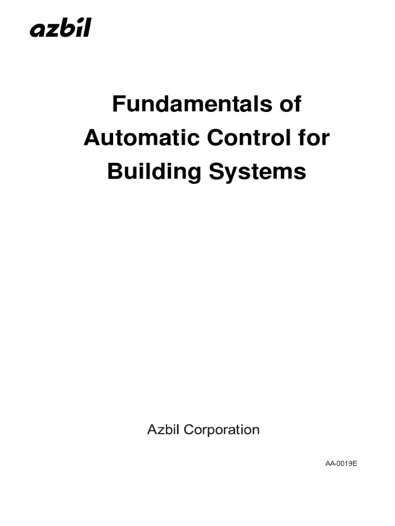 Fundamentals of Automatic Control For Building Systems | PDF | Control ...