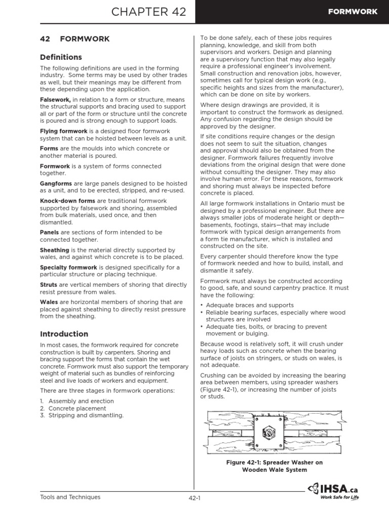 Form Work | PDF | Carpentry | Concrete