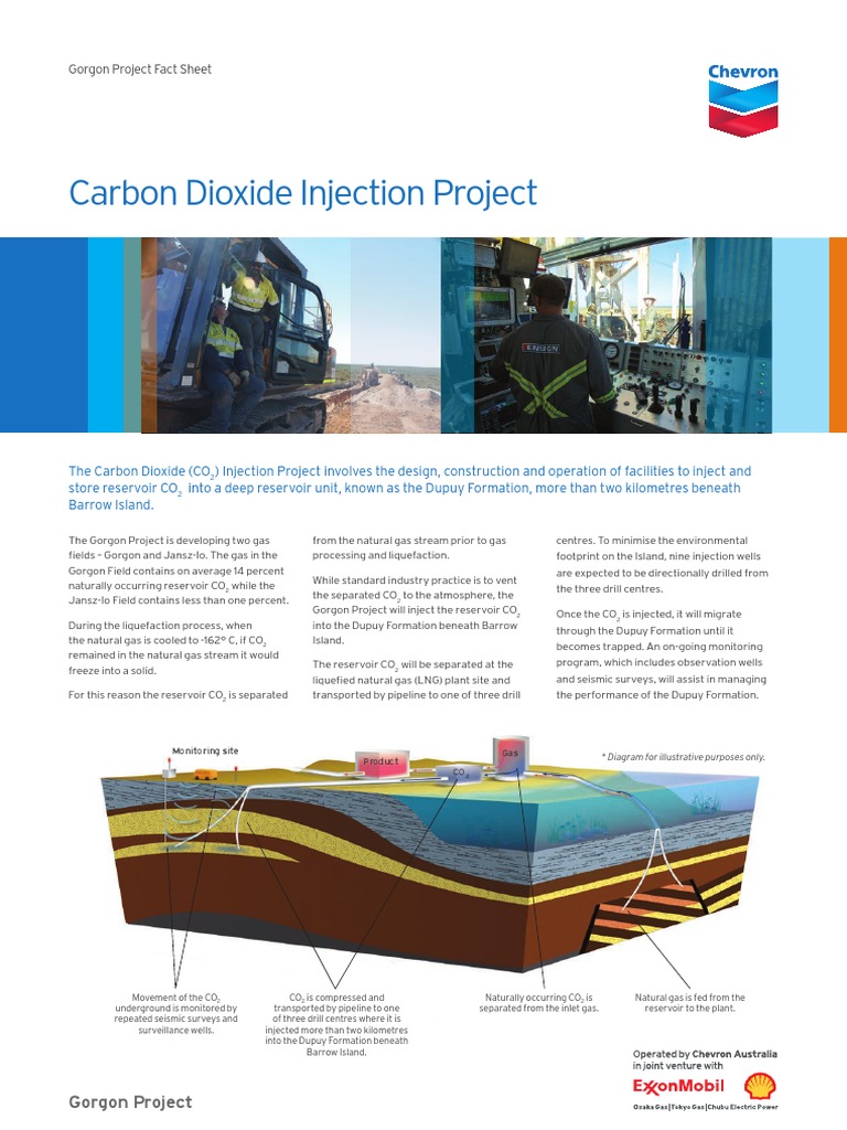Fact Sheet Gorgon Co2 Injection Project | PDF | Natural Gas | Carbon ...