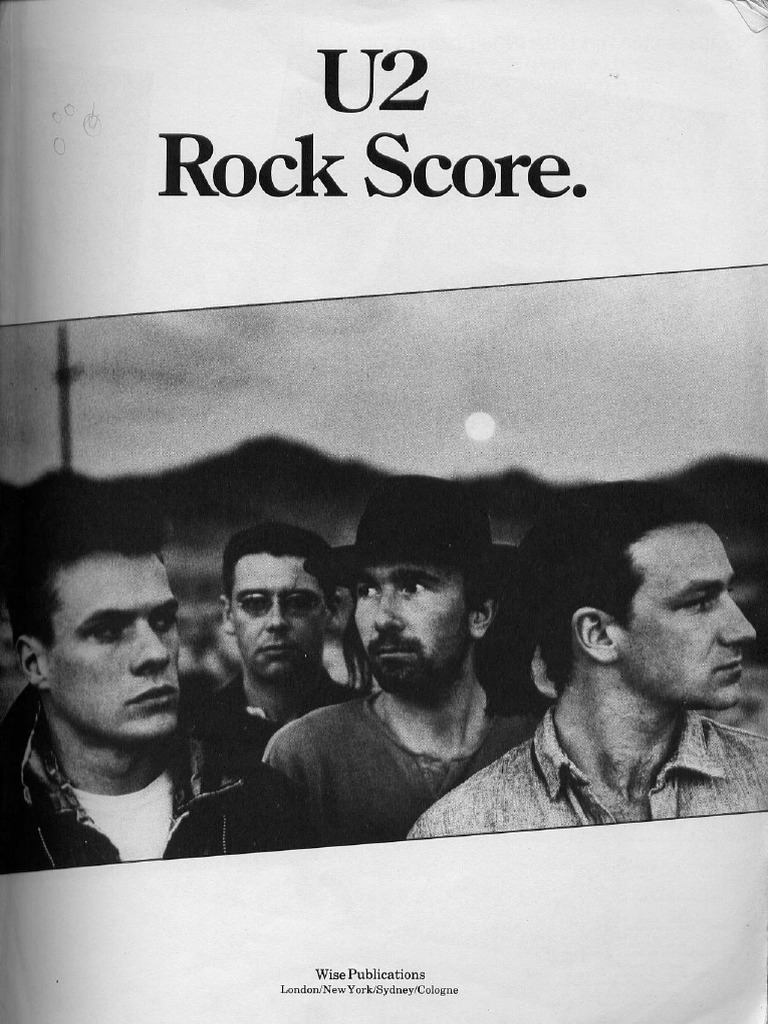Book - 1988 - U2 Rock Score (Libro Partituras) PDF | PDF