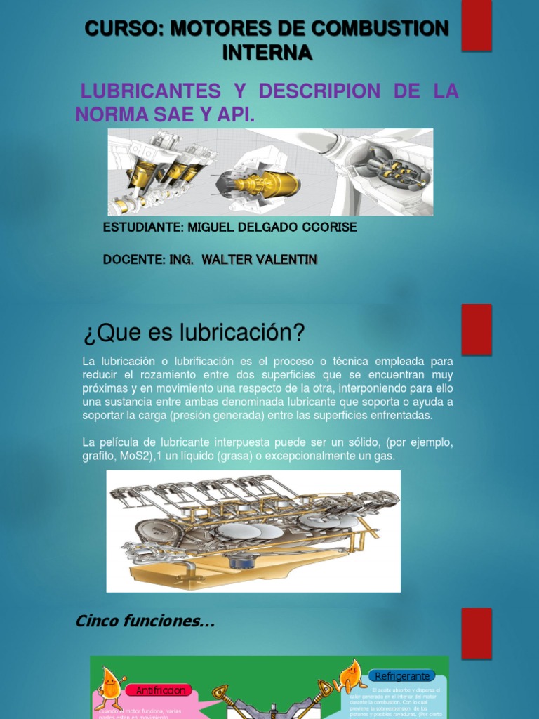 diapositiva de Sae y API | Lubricante | Química