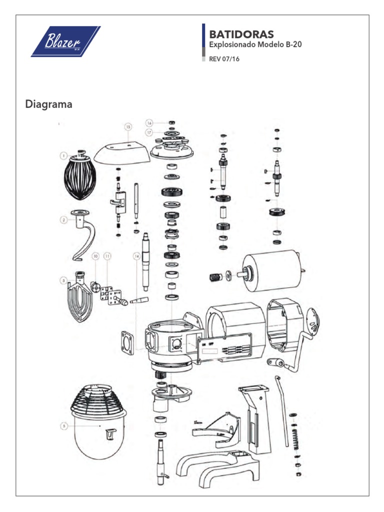 Explosionado Batidora 20 | PDF