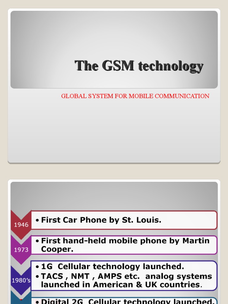 GSM Technology | PDF | Radio Technology | Telecommunications Standards