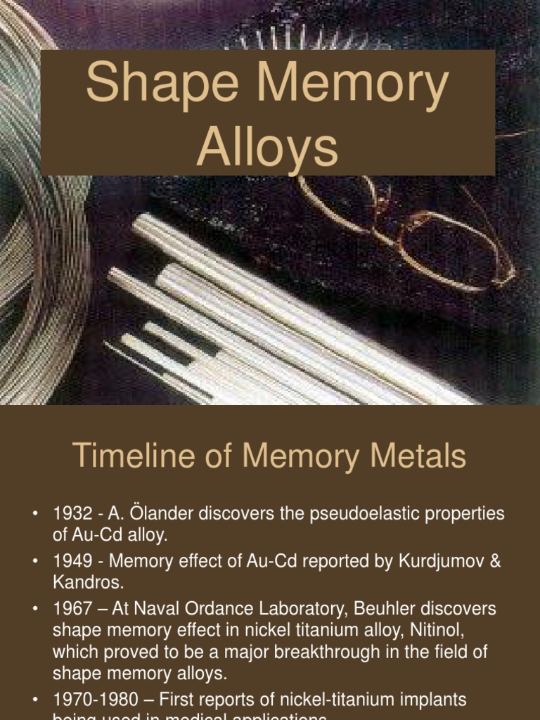 Shape Memory Alloys | PDF | Shape Memory Alloy | Metallurgy