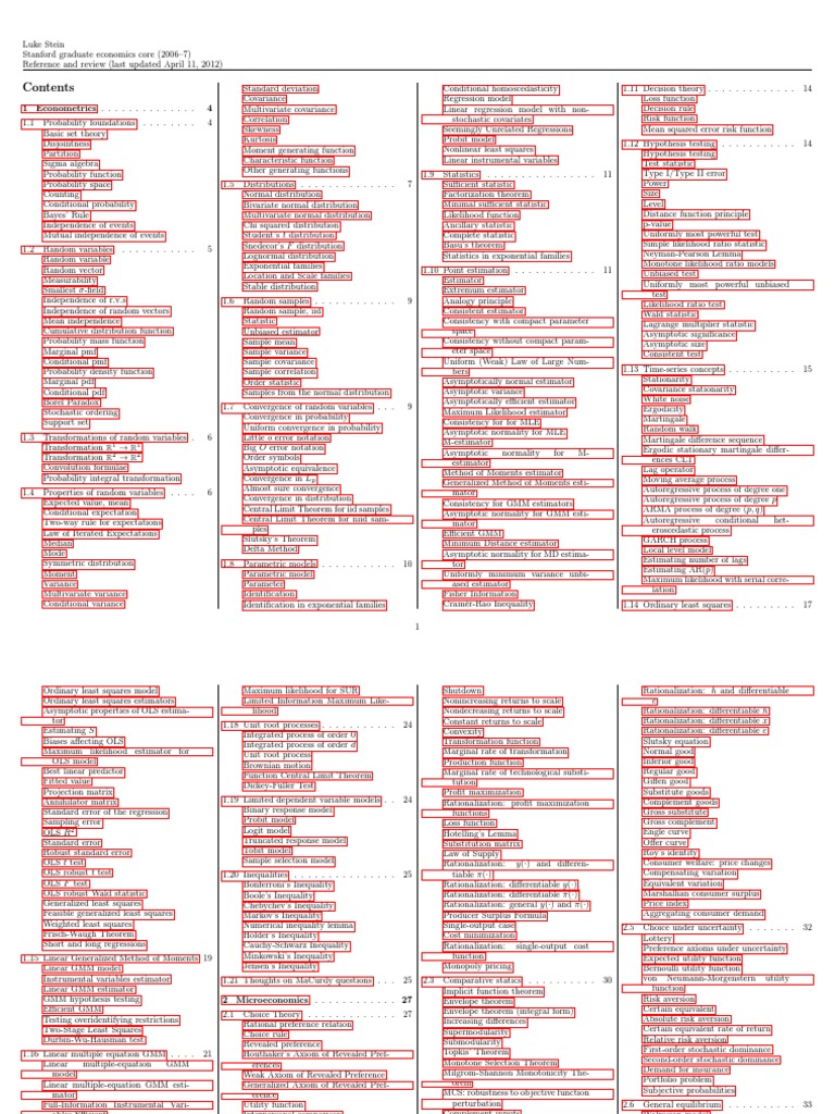 Cheat Sheet of Awesomeness | PDF | Ordinary Least Squares | Estimator