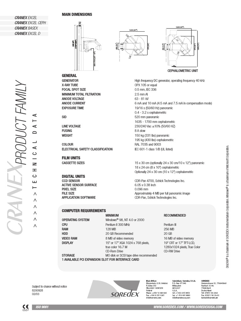 Cranex Dimensions | PDF | Computer Data Storage | Video