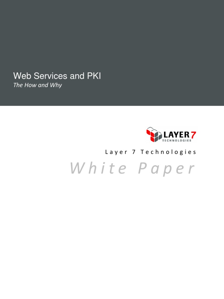 Web Services and PKI | Download Free PDF | Transport Layer Security ...