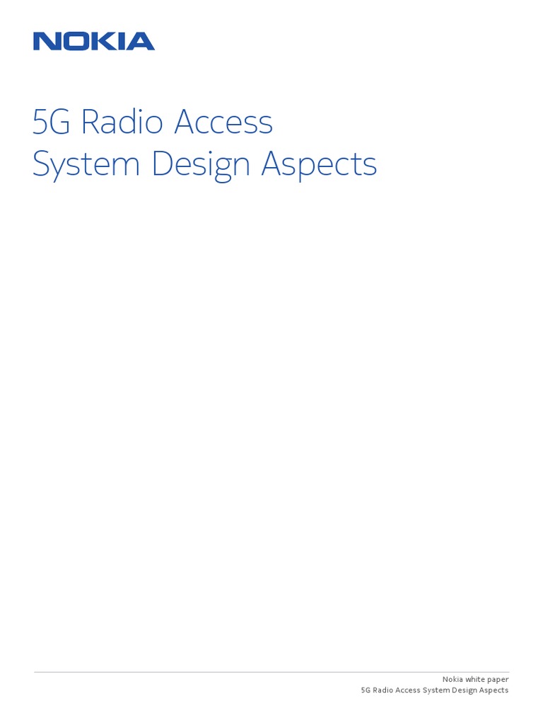 Nokia 5G Radio Access White Paper en | PDF | 4 G | Duplex ...