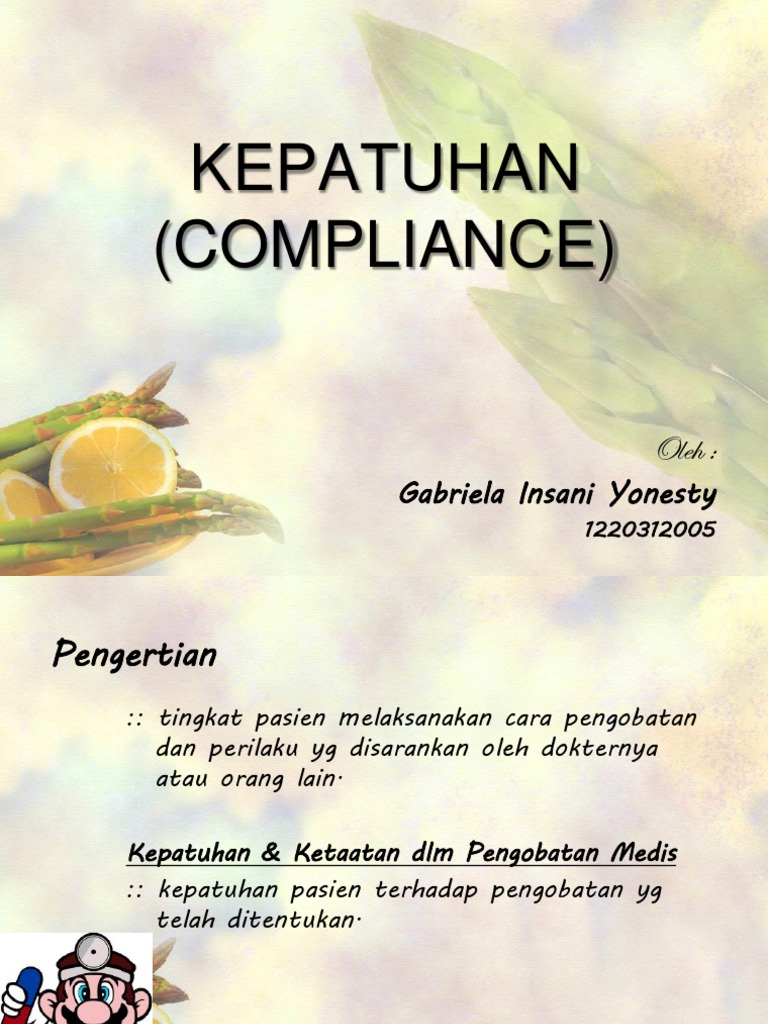 Kepatuhan dalam Pengobatan Medis | PDF