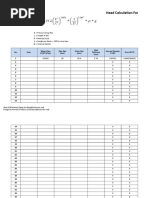 Pump Sizing Calculation Sheet | PDF | Pump | Horsepower