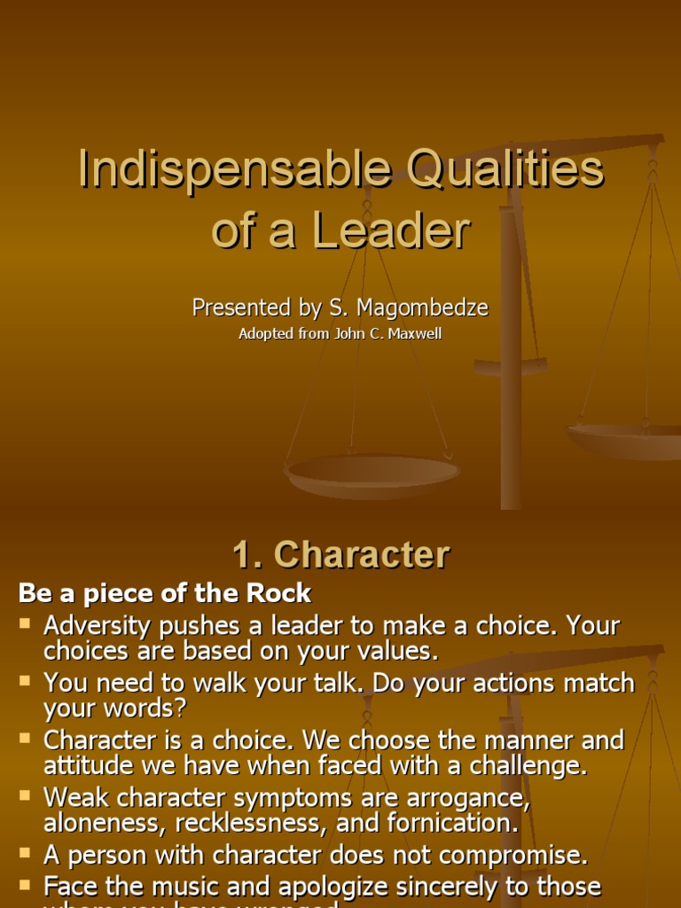Essential Leadership Qualities Explained | PDF | Leadership