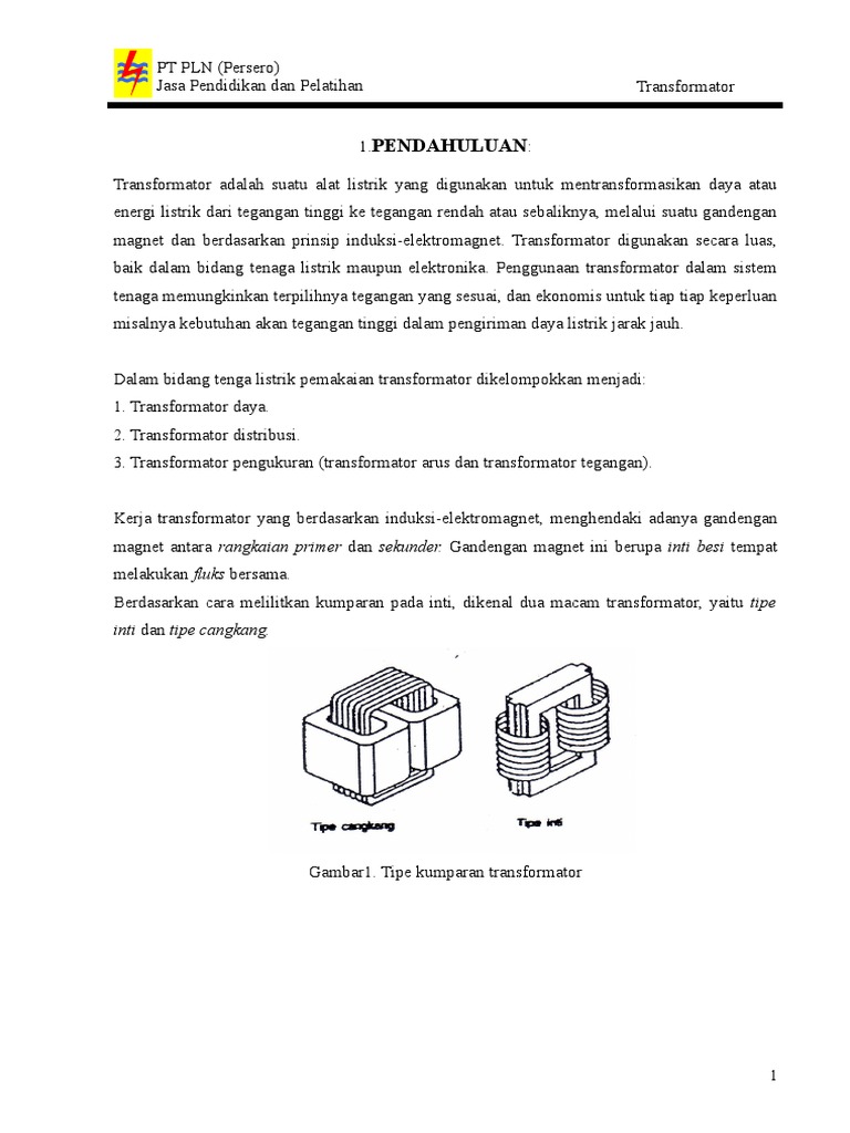 Teori Transformator Distribusi | PDF