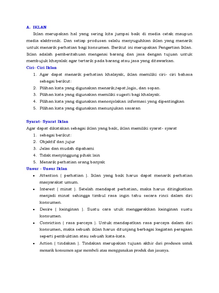 Panduan Lengkap Iklan, Slogan, dan Poster | PDF