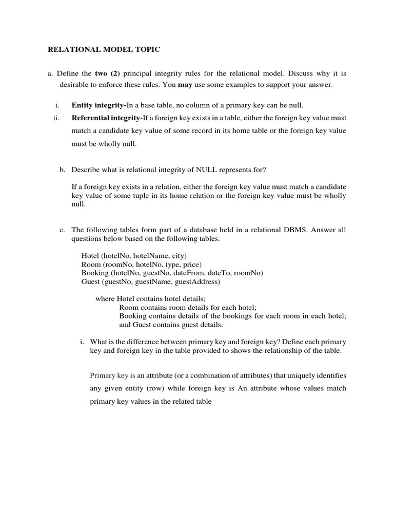 Define The Two | PDF | Relational Model | Software Design