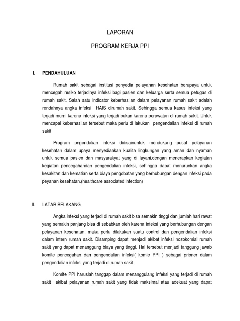 Laporan Program Kerja Ppi | PDF | Pengembangan Diri | Sains & Matematika