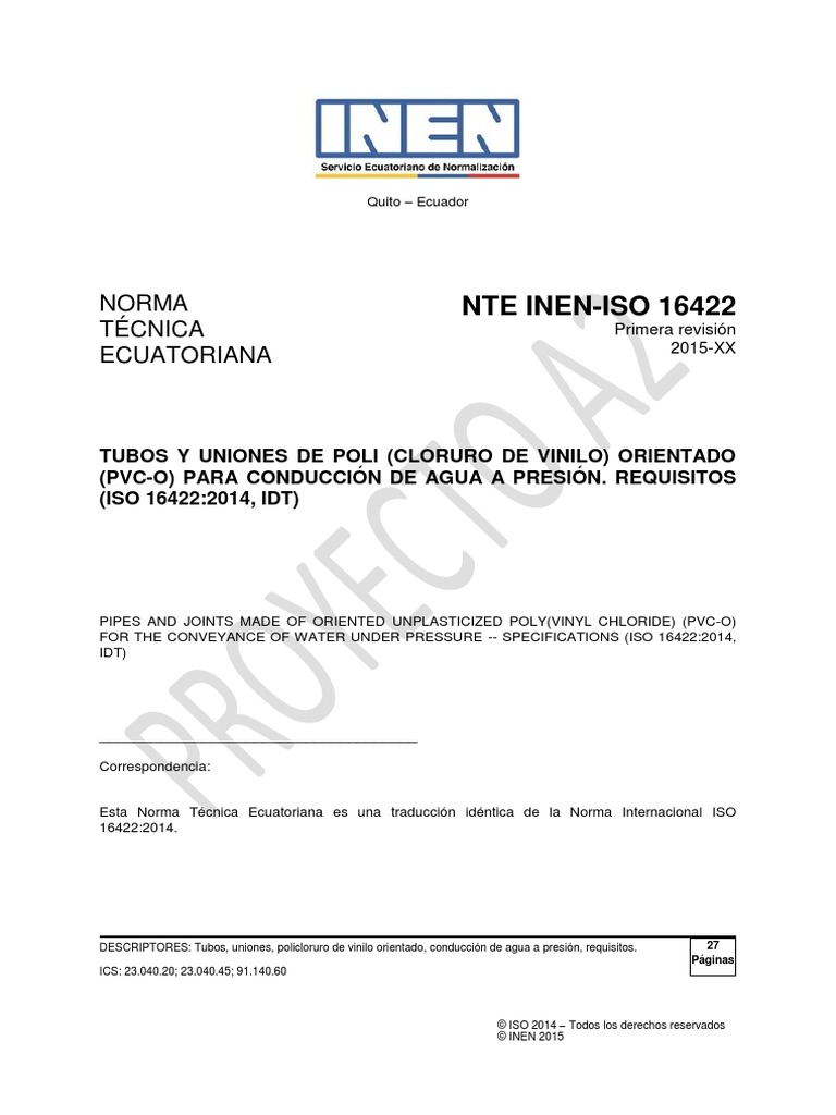 Nte Inen Iso 16422 | PDF | Comisión Electrotécnica Internacional ...