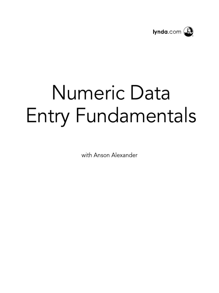 Numeric Data Entry Fundamentals | PDF