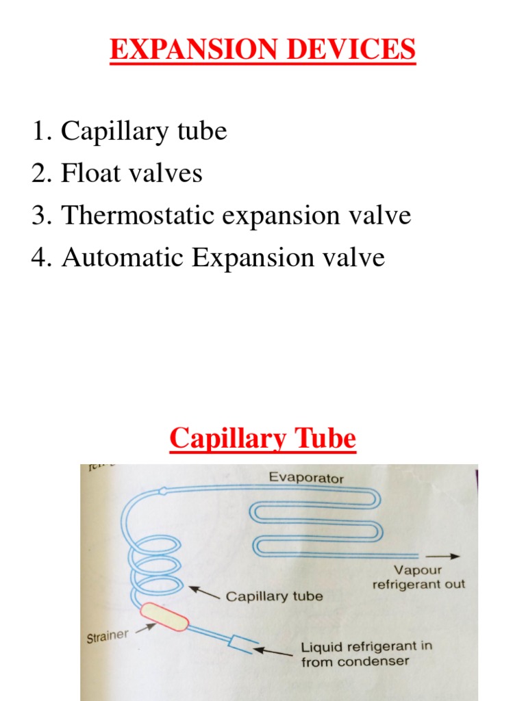 Expansion Devices | PDF | Valve | Chemical Engineering