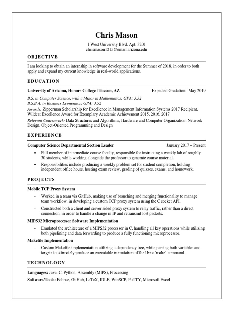 Resume - 2017 | PDF | Proxy Server | Software