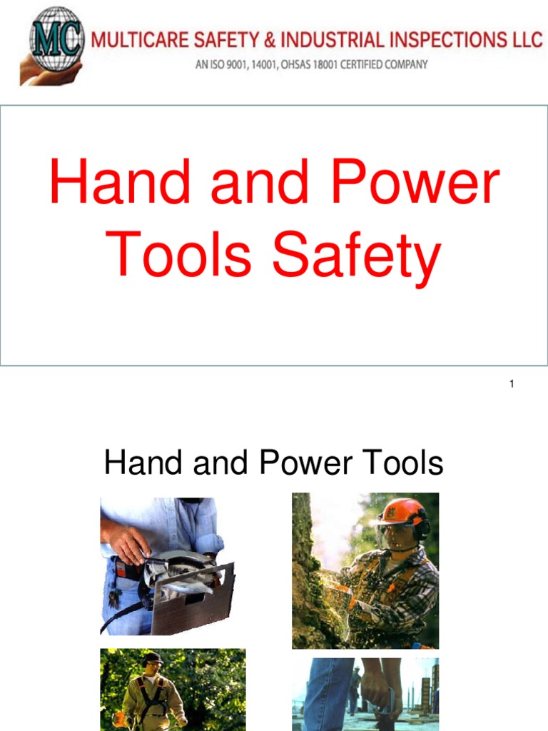 1-Hand Power Tools - Safety | PDF | Grinding (Abrasive Cutting ...