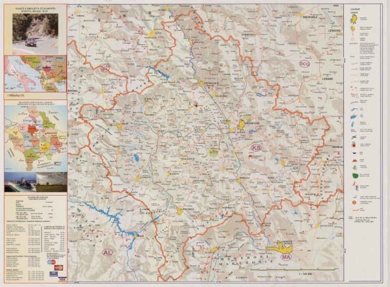 003 Harta Gjeografike e Kosovës Me Qartësi Të Lartë | PDF