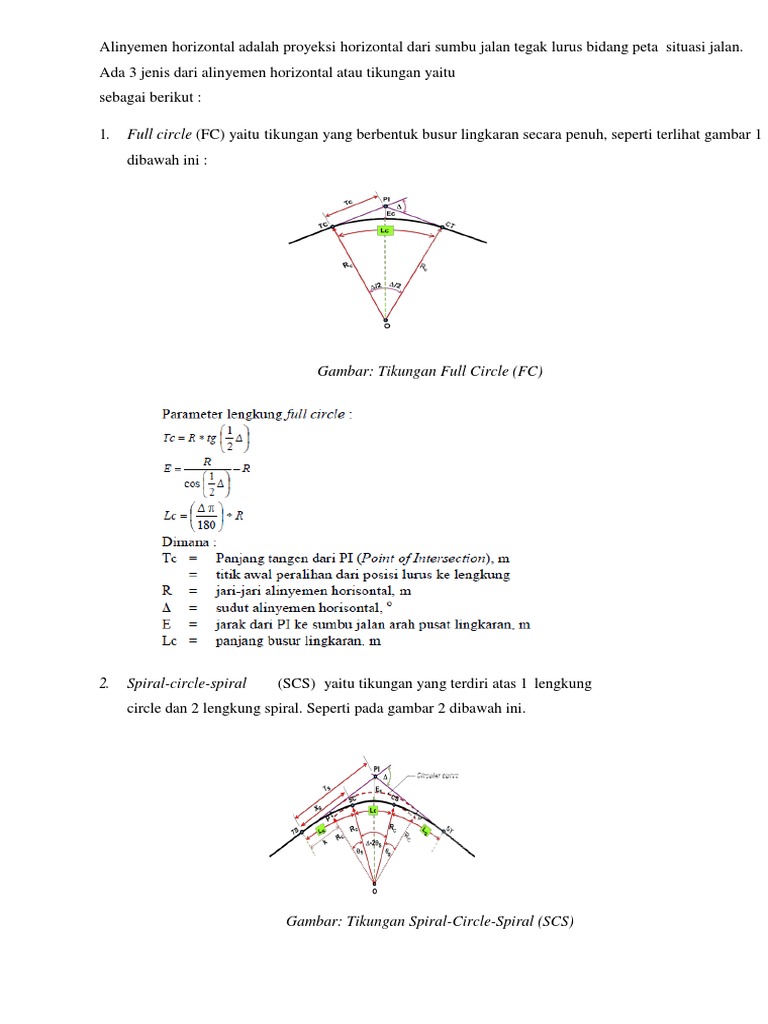 Lengkung Horizontal | PDF