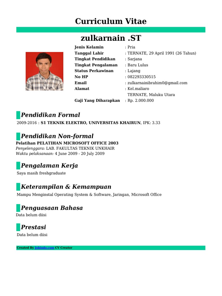 Cetak CV | PDF