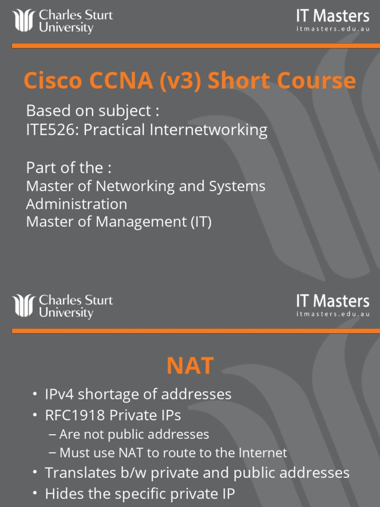CCNA Short Course - Week 4 | PDF | Multiprotocol Label Switching | Networking