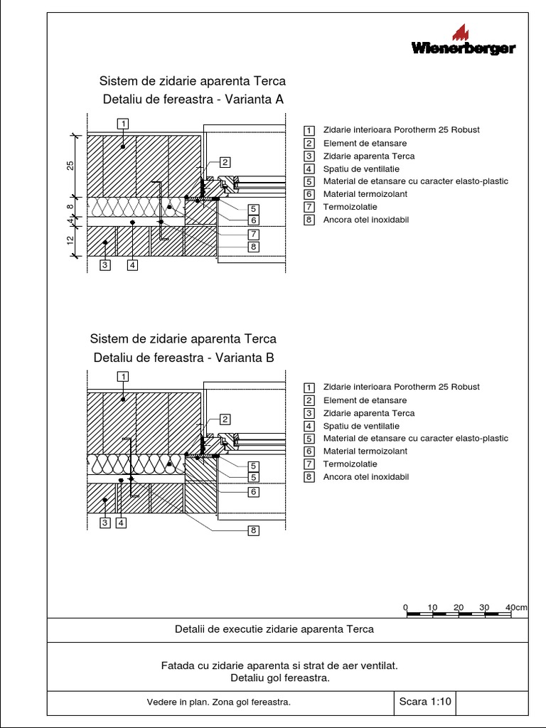 Detalii Ferestre Cu Zidarie Aparenta | PDF