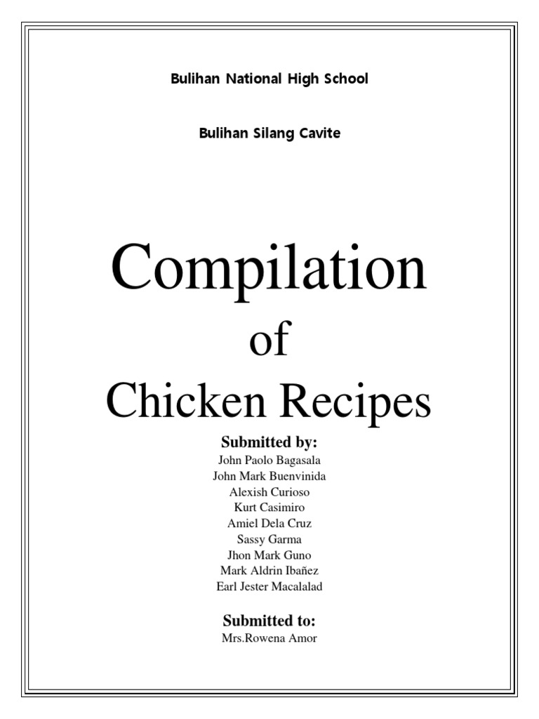 Compilation: of Chicken Recipes | PDF | Grilling | Cuisine